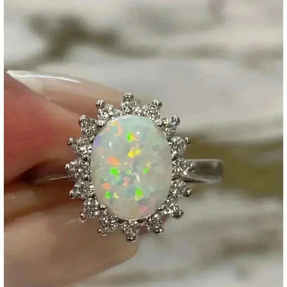 Jewelry | Bohemian Opal Statement Ring Size 6 | Poshmark